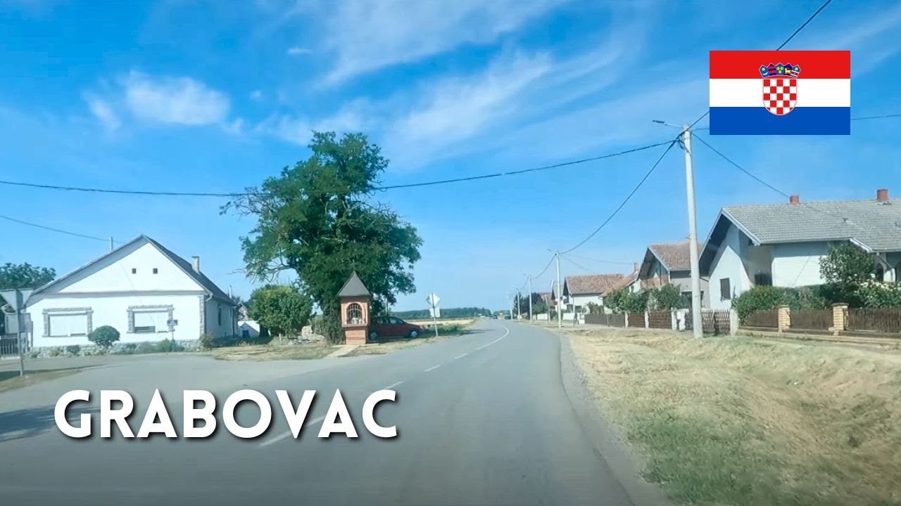 Vožnja kroz Baranju - Grabovac | Hrvatska (2. kolovoza 2022) - YouTube