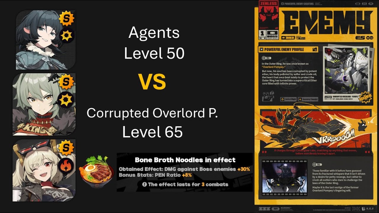 Corrupted Overlord P. - Lv 65 - Brunice and Jane M0 | Zenless Zone Zero ...