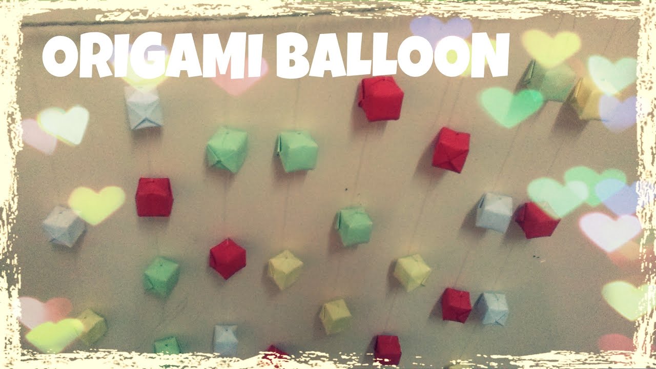 Origami Balloon (Water Bomb) - Origami Easy - YouTube