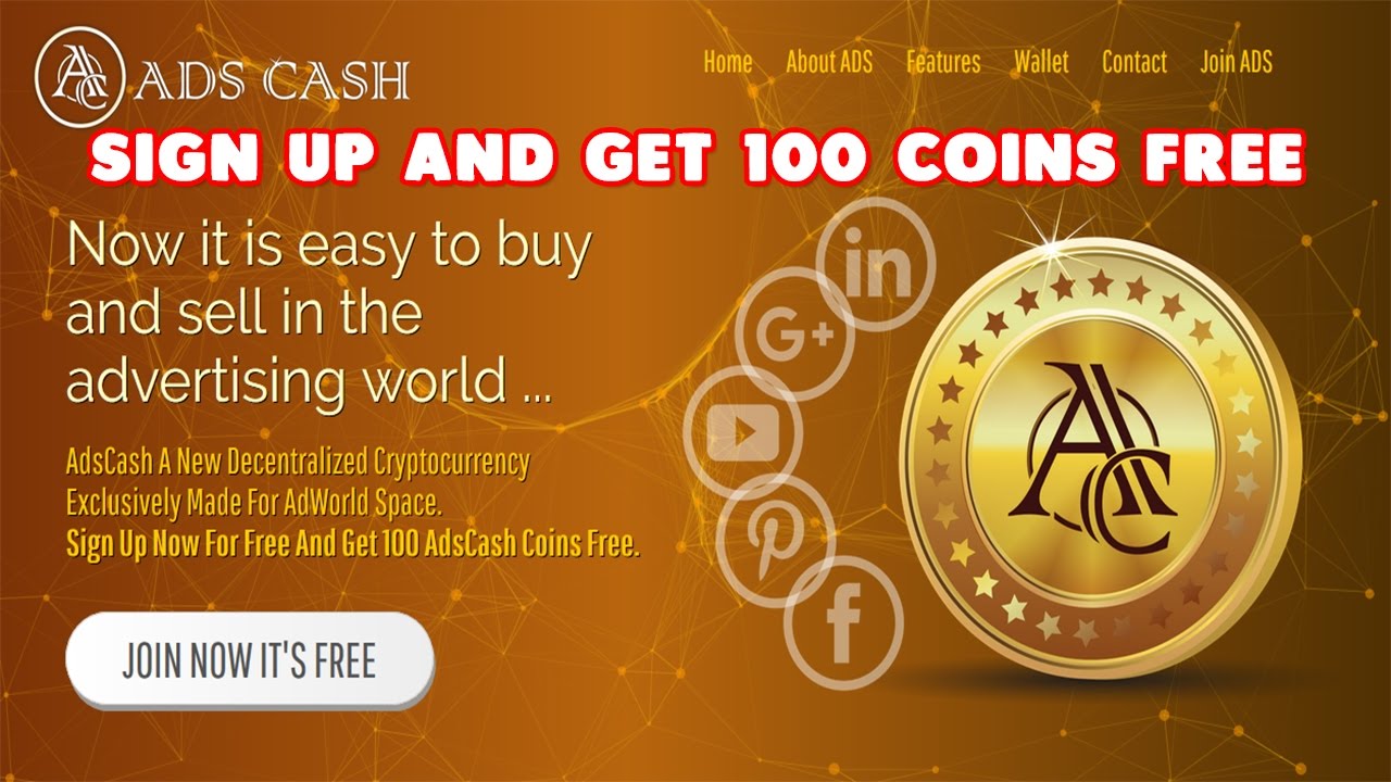 How to Sign Up ADS CASH | And Get Free 100 Ads Cash Coins | Join Today ...