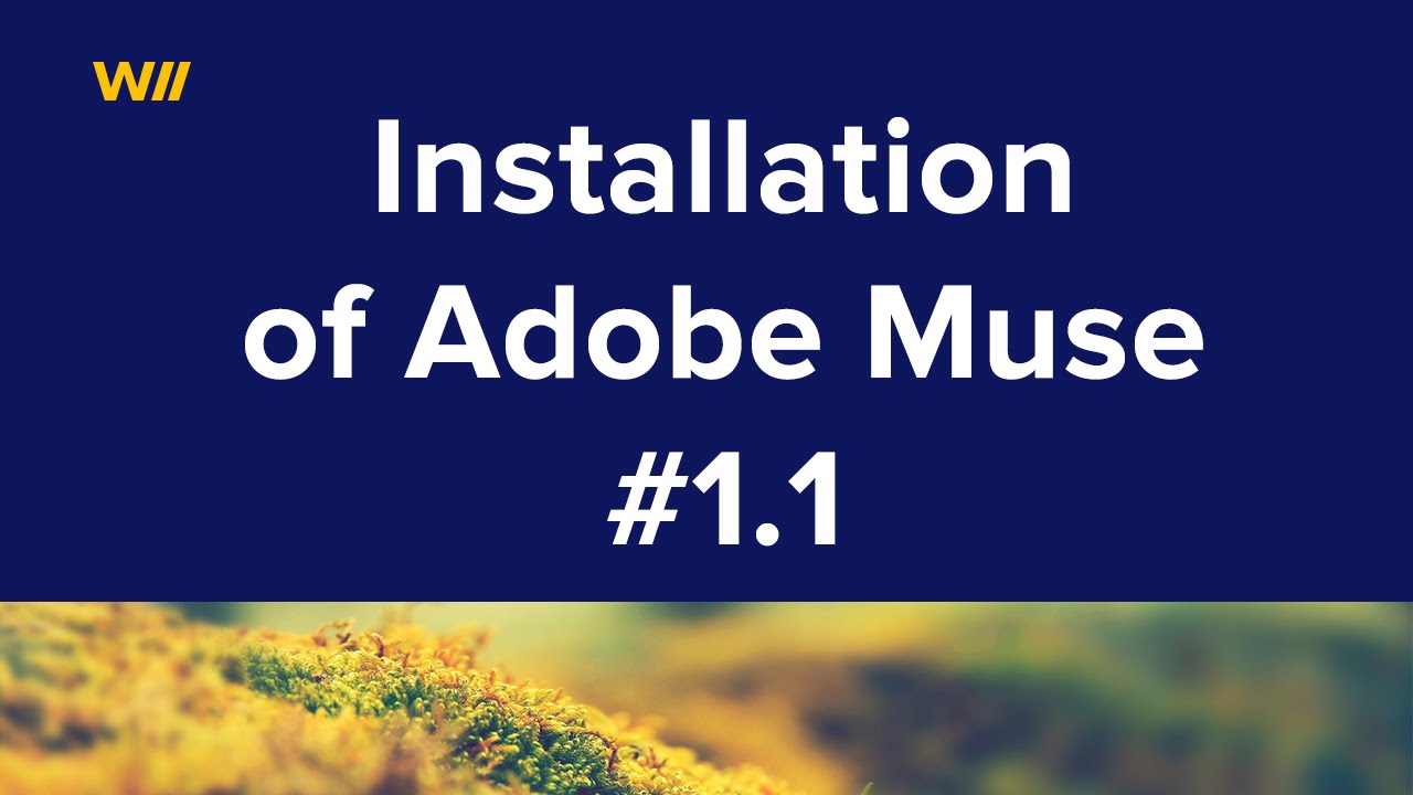 The installation of Adobe Muse program #1.1 - YouTube