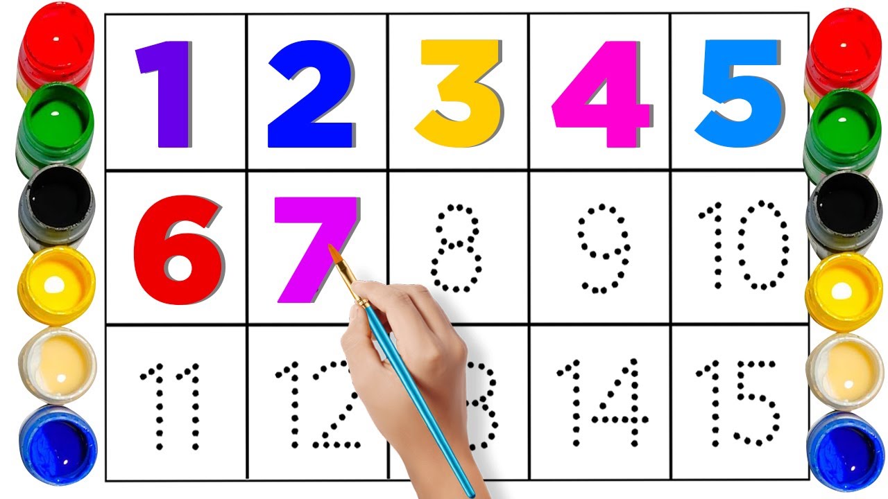 123 Number | 123 Number Names | 1 To 20 Numbers | 123 learning for kids ...