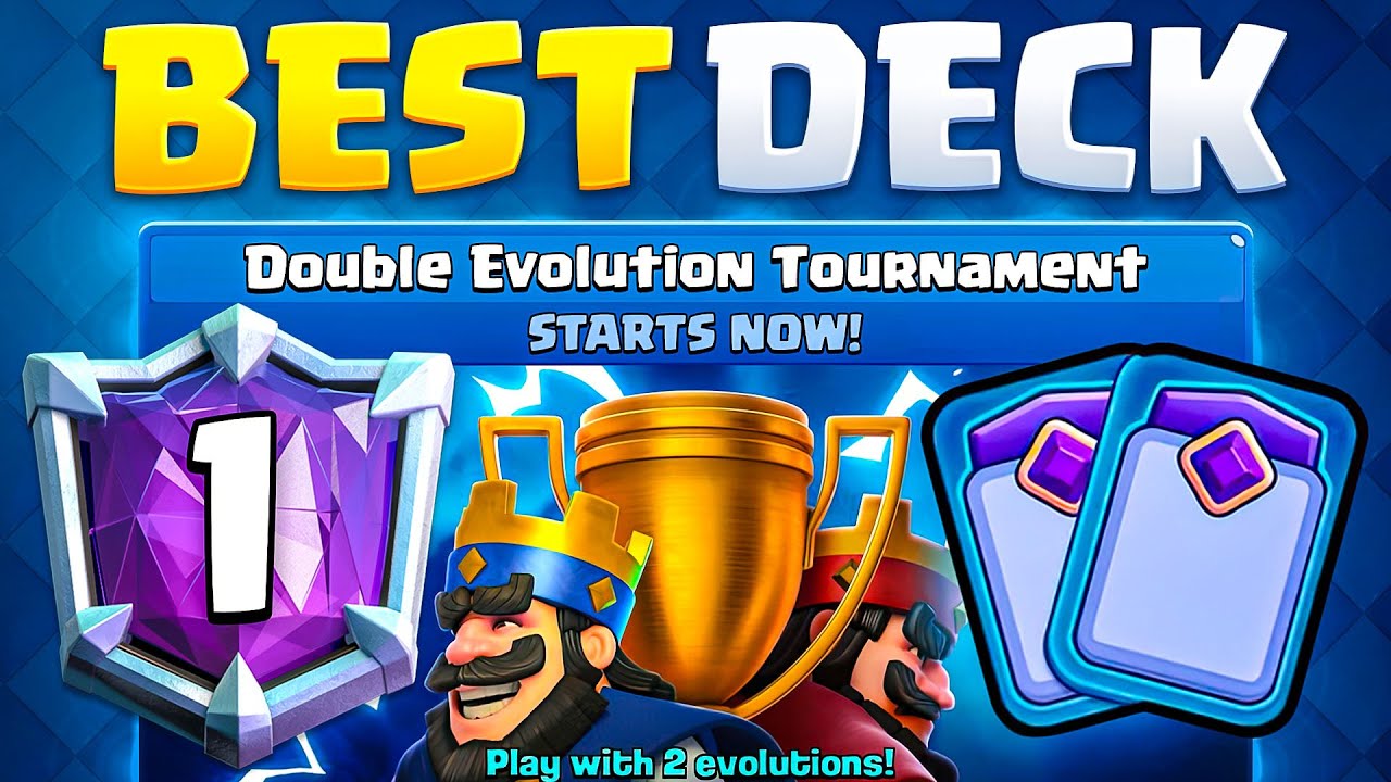 #1 IN THE WORLD in DOUBLE EVOLUTION TOURNAMENT! BEST DECK! - YouTube