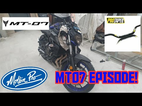How to swap handle bars on a MT07/FZ07 | Handle bars upgrade | R6 ...