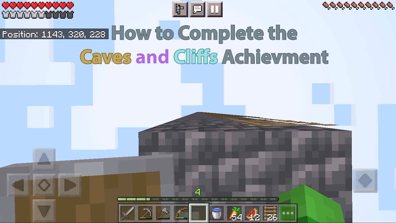 Minecraft Tip How to complete the Caves and Cliffs Achievement - YouTube