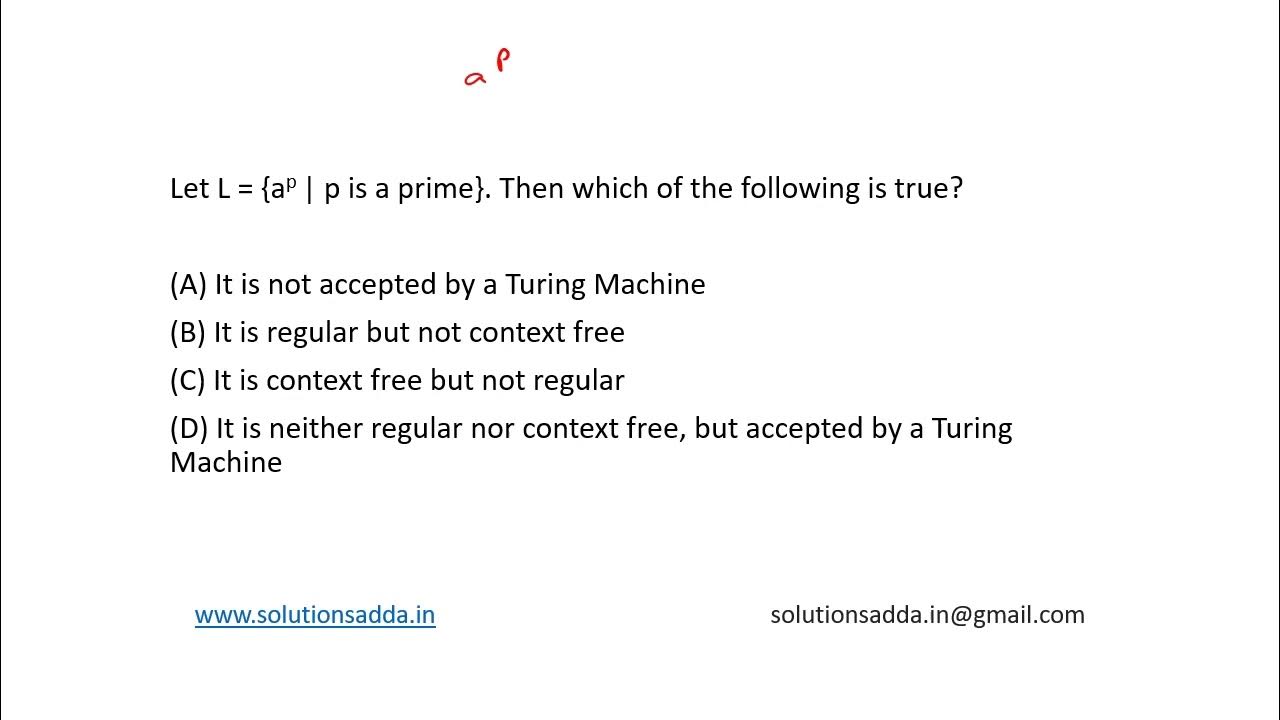 Isro 2017 Dec Q21 Toc Turing Machine Solutions Adda Test Series Explained By Isro Air 1