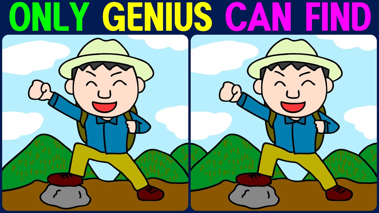 【Find the Difference】 ONLY GENIUS CAN FIND. Can you find them all ...