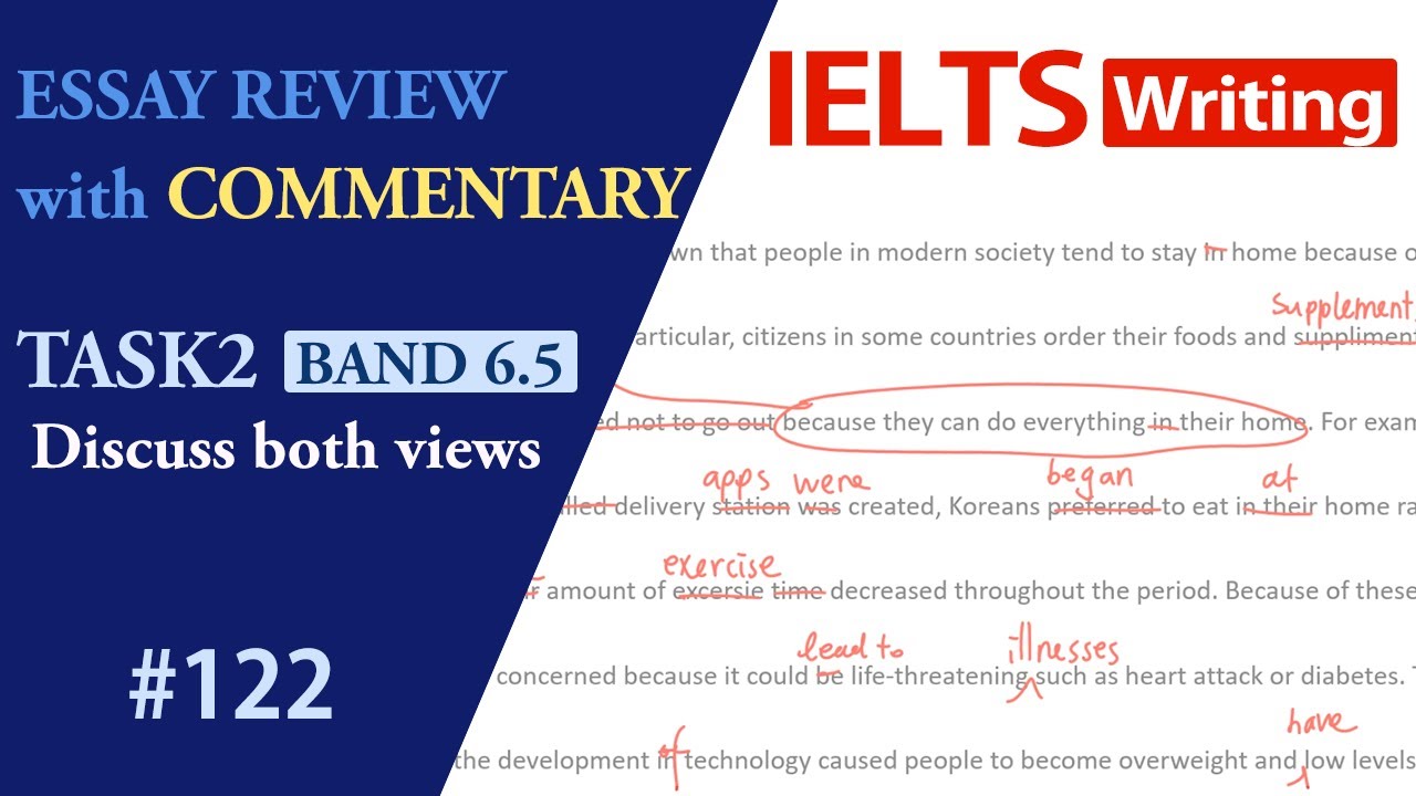 How to write a good IELTS WRITING an essay with commentary-122 - YouTube