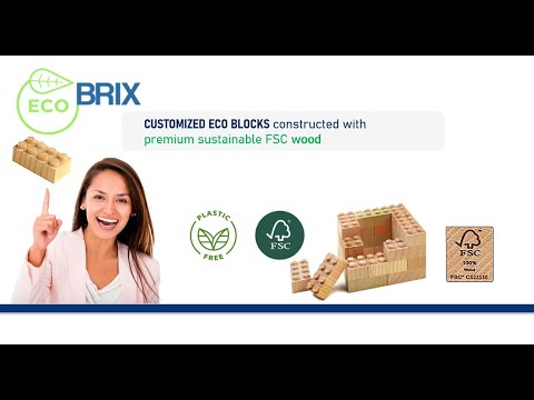 ECO Brix - 100% FSC Certified - Custom Wooden Building Block Set - YouTube