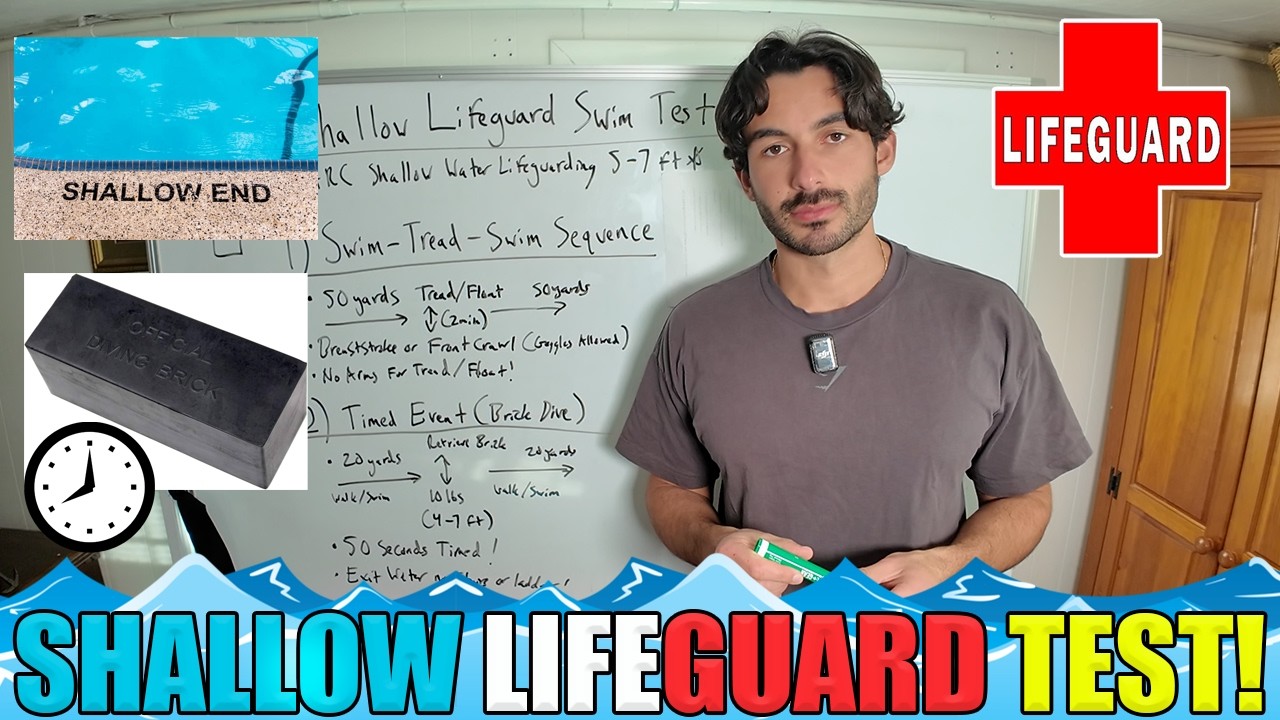 HOW TO SURVIVE THE SHALLOW WATER LIFEGUARD SWIM TEST! (*2026 COURSE ...