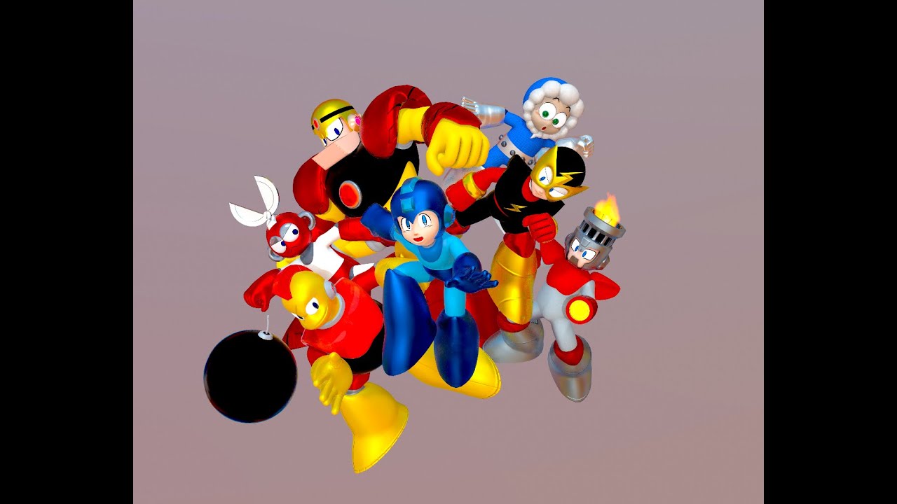 3D Mega Man Box Art - YouTube