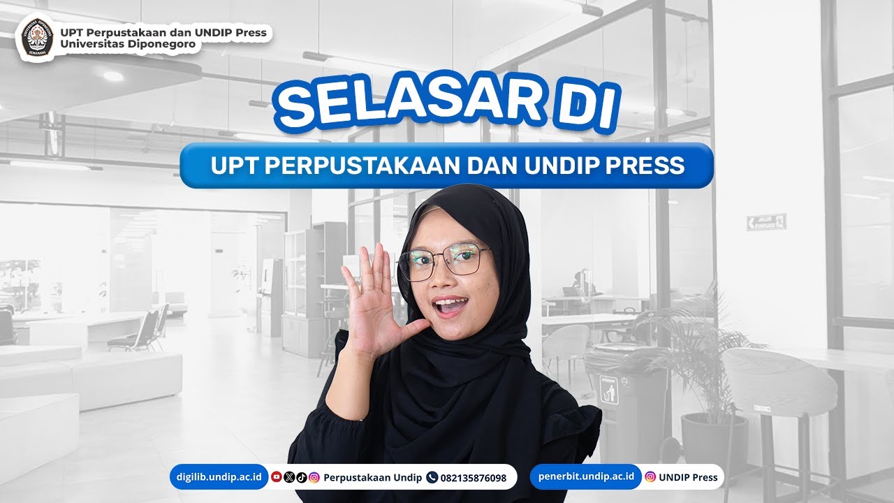 Area Selasar Di UPT Perpustakaan dan UNDIP Press - YouTube