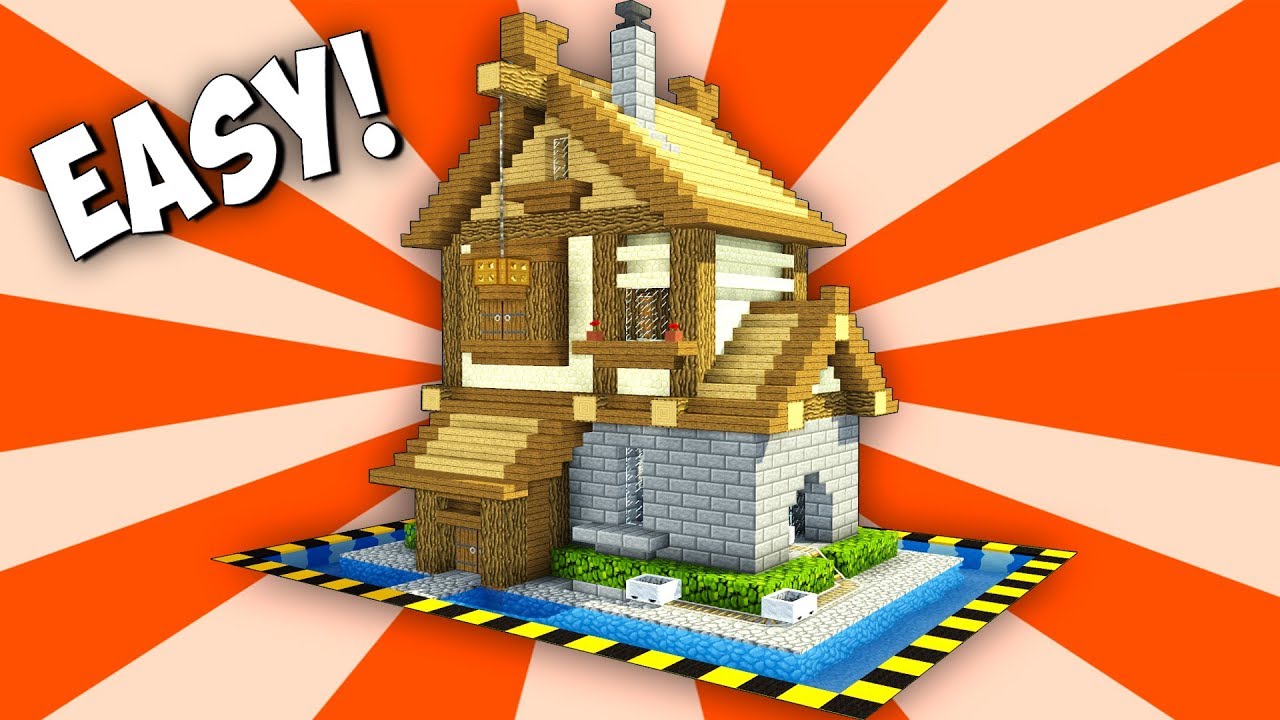 STARTER HOUSE WITH MINING SYSTEM! Survival-houses for friends! - YouTube