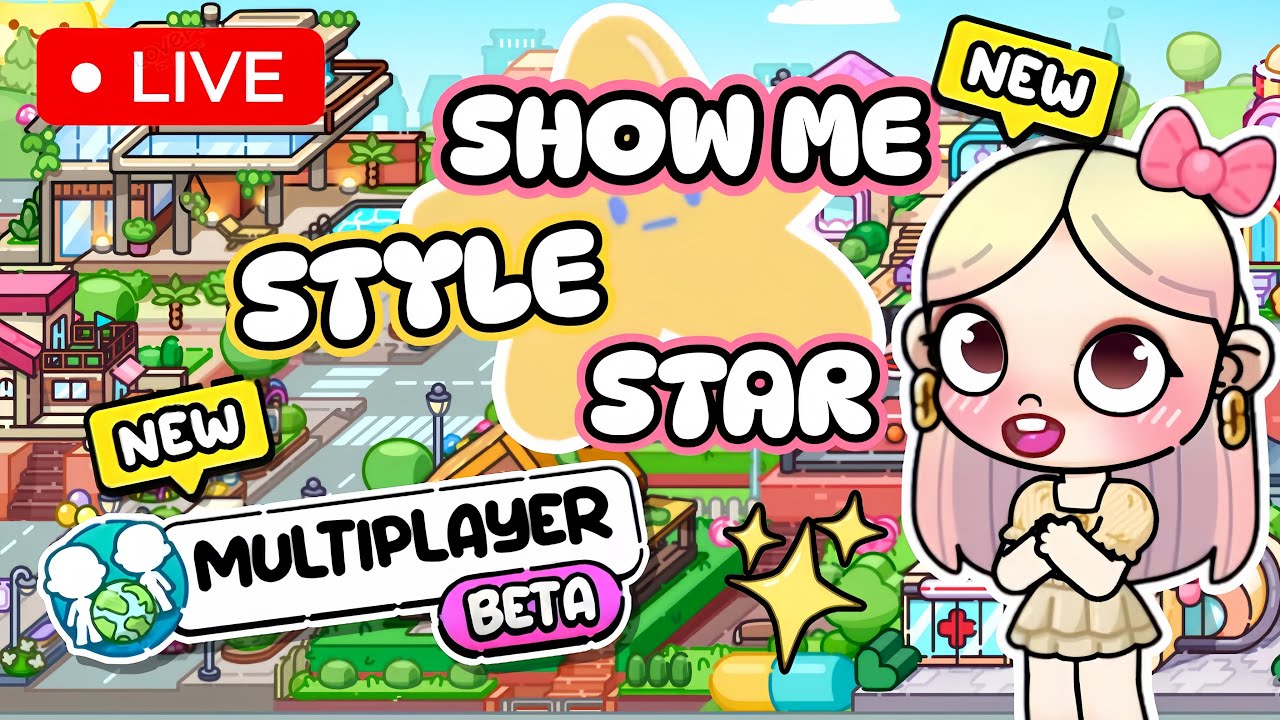 🔴LIVE! SHOW ME STYLE STAR🤩 | AVATAR WORLD UPDATE | LET'S PLAY GAMES ...