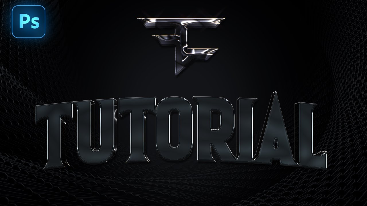 How to make Metallic Style Text and Logos in Photoshop ⚡️⚡️(NO PLUGINS ...