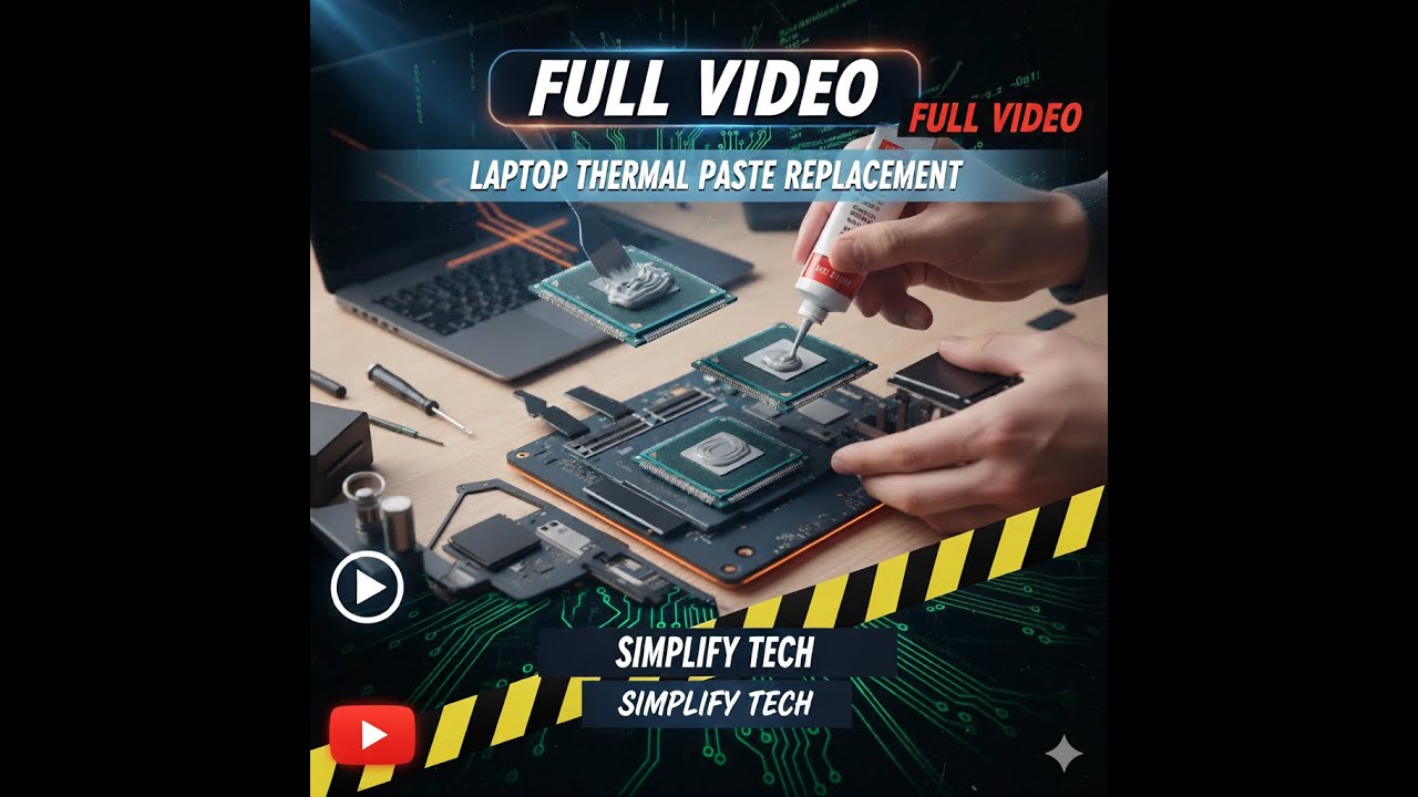 How to Change Thermal Paste in Laptop | How To Fix Over Heating Problem ...