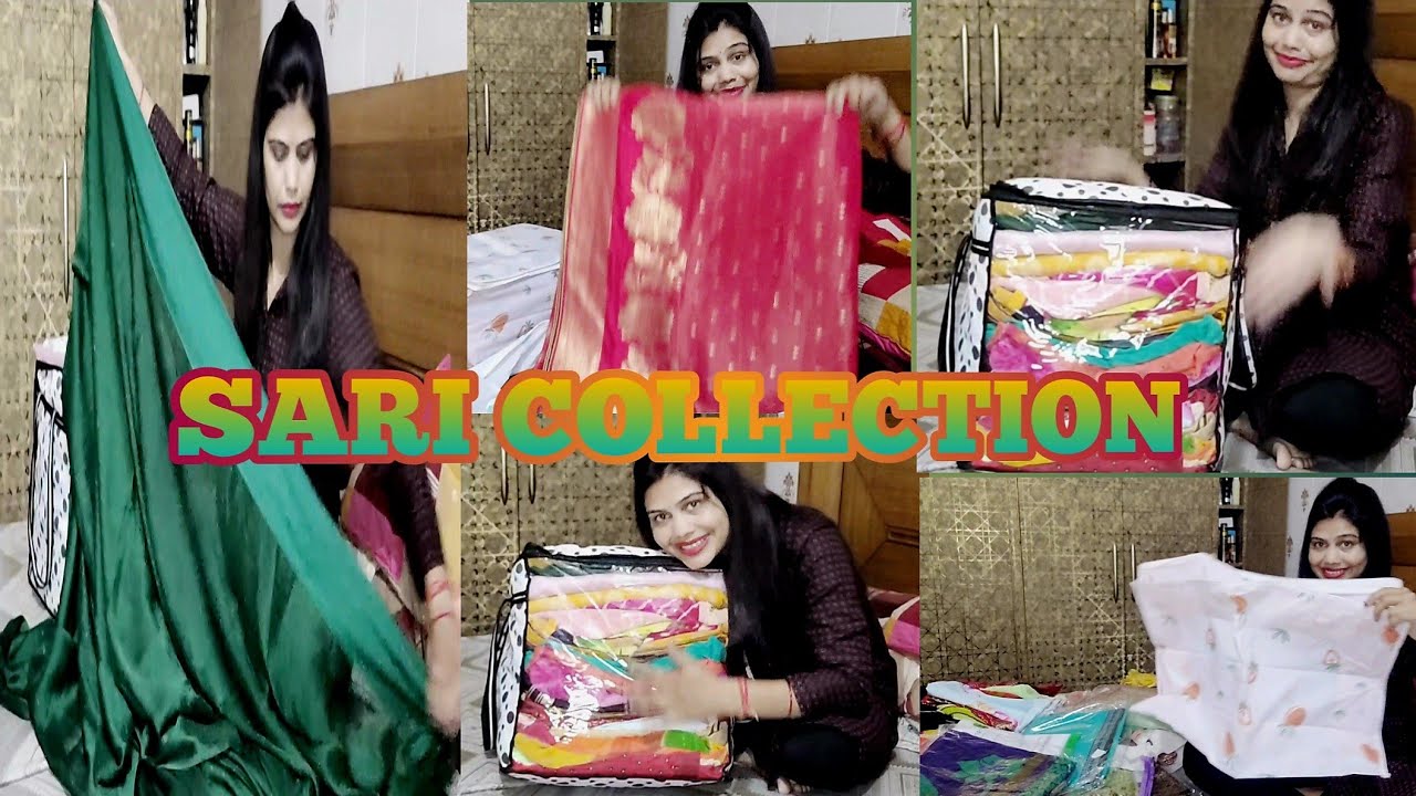 *sari collection *मैं अपनी साड़ियों को हैंगर में हैंग करके क्यों नहीं ...