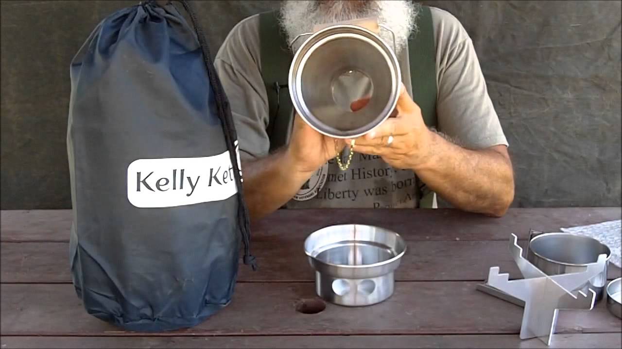 Kelly Kettle Stainless Steel Review - Kelly Kettle Kit Demo - YouTube