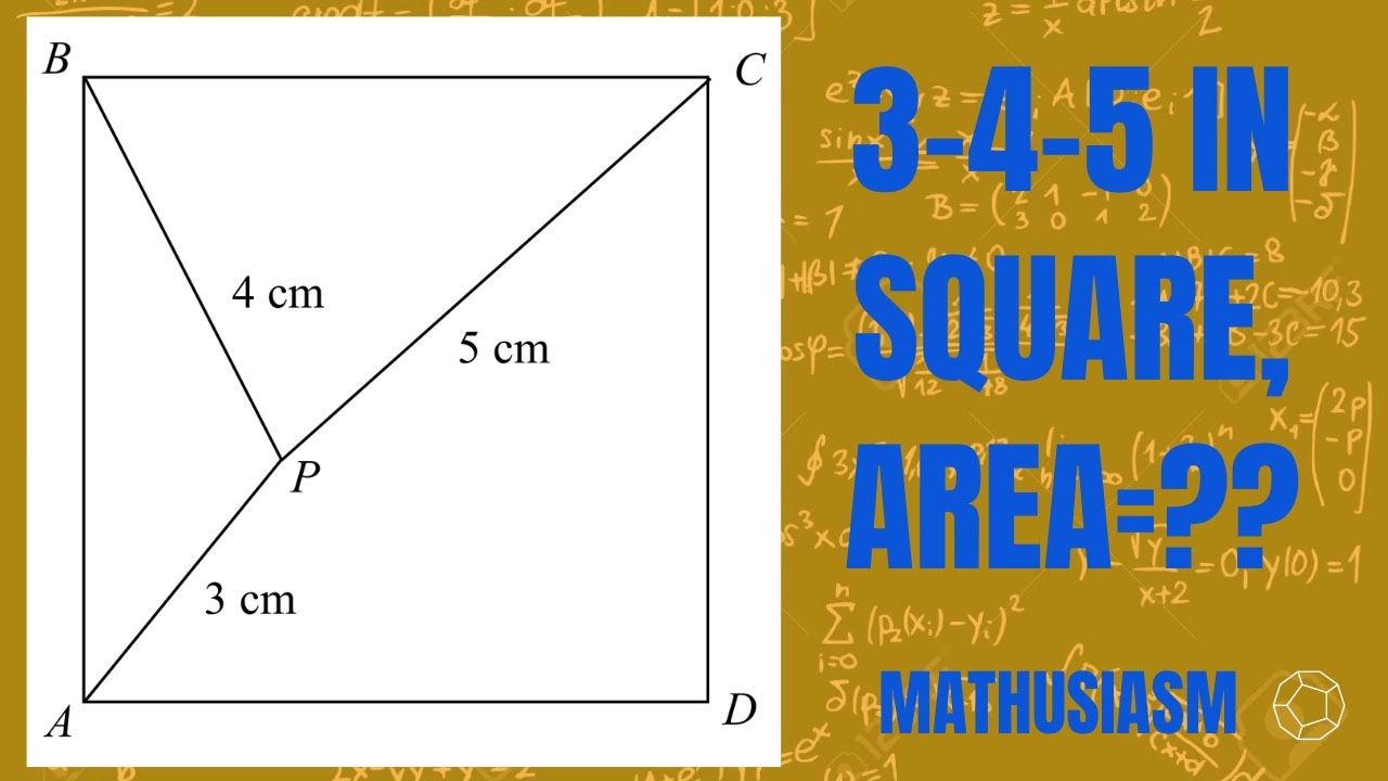 Geometry 3 3 4 5 In A Square Question 3 YouTube