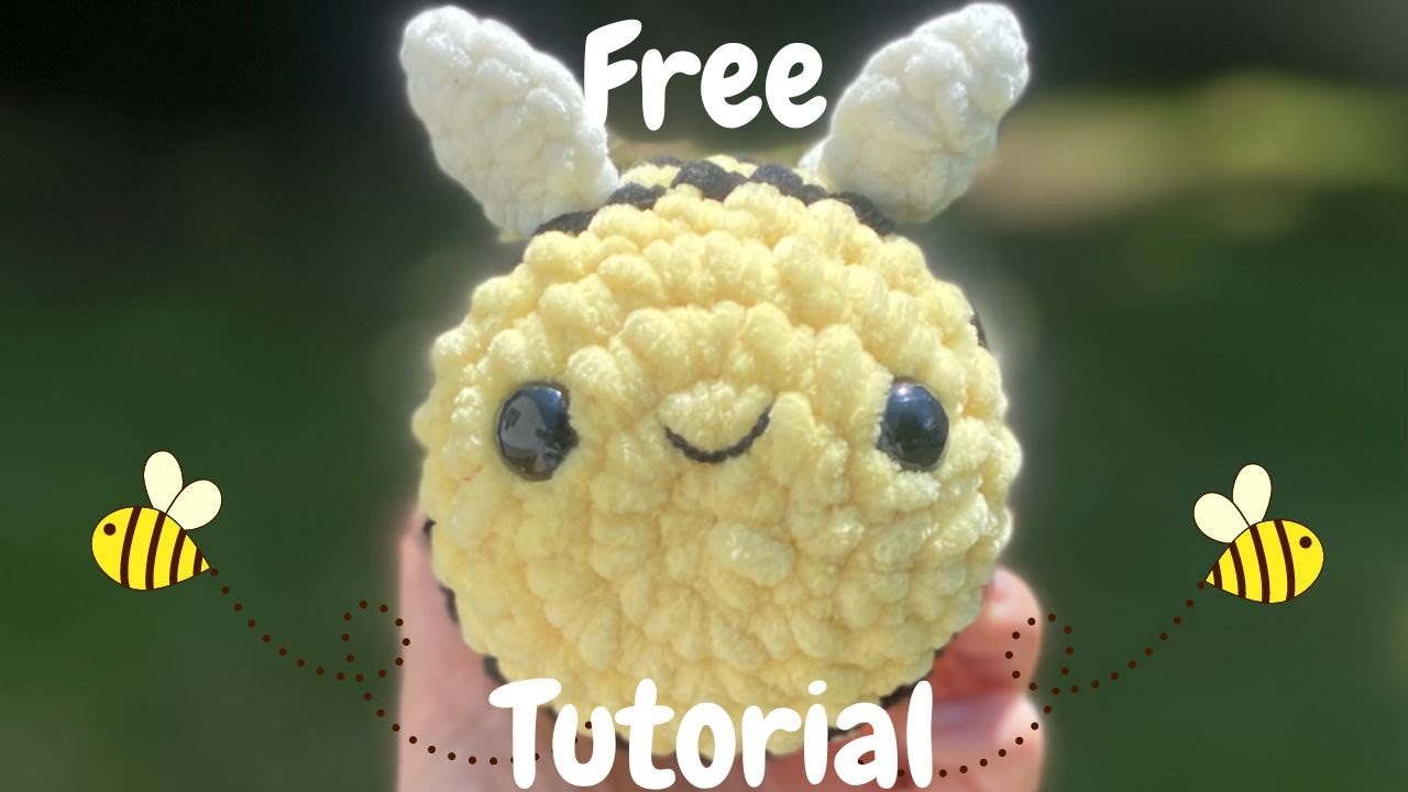 Free Crochet Bee Tutorial - YouTube