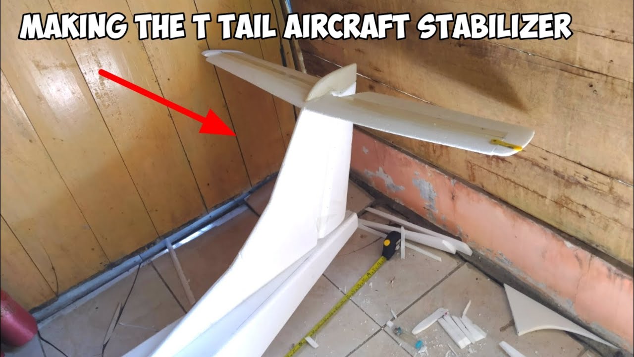 Making rc airplane stabilizer T tail | Part 2 - YouTube