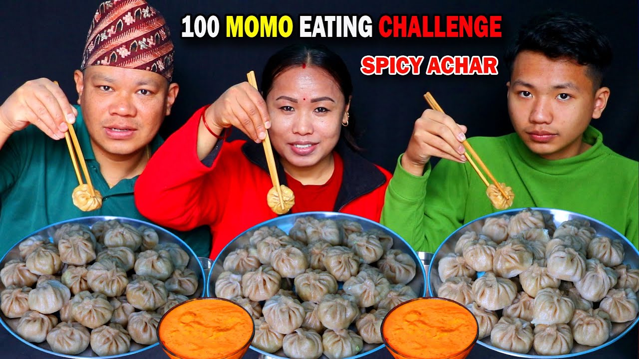 100 MOMO EATING CHALLENGE 🥟 100 DUMPLINGS CHALLENGE|FOOD CHALLENGE ...
