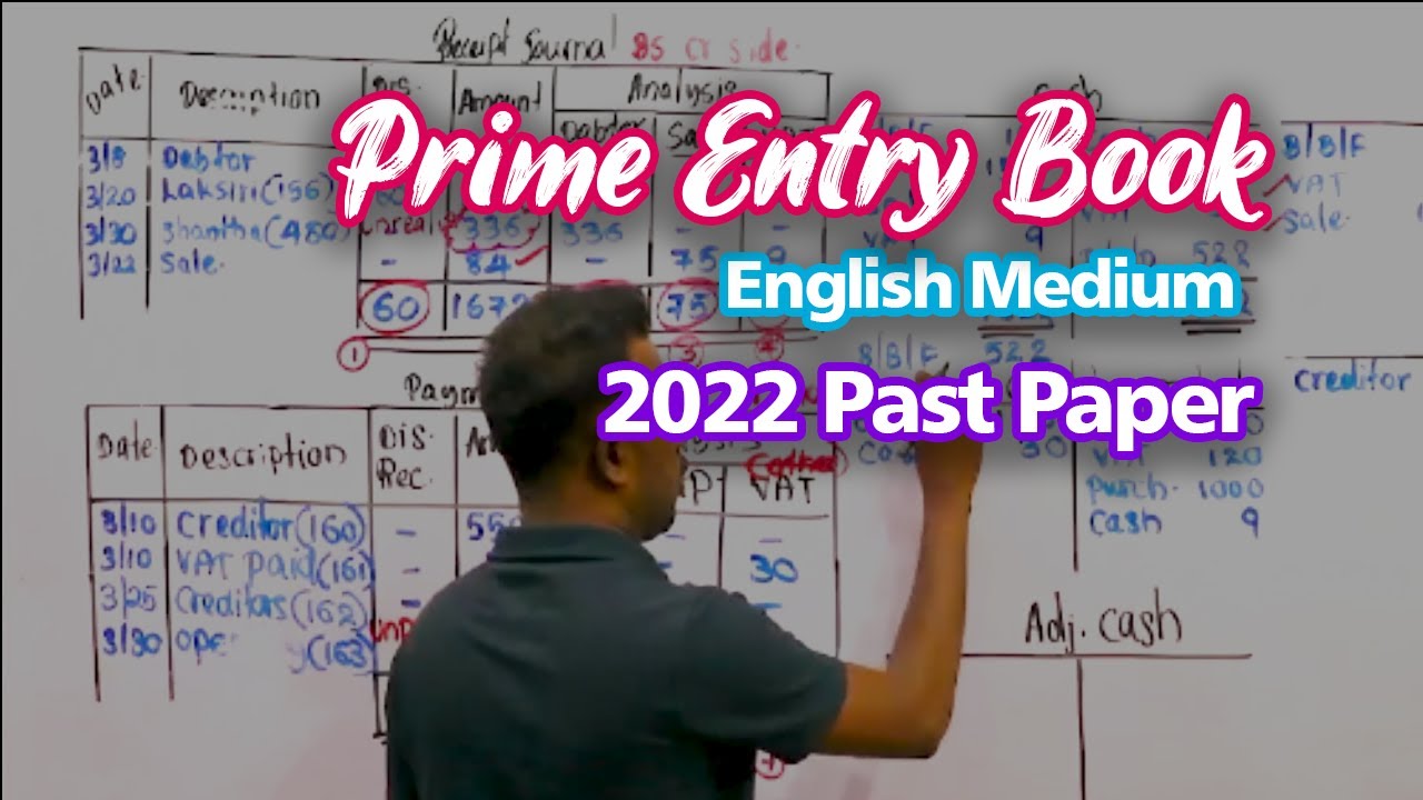 Prime Entry Book | 2022 A/L Past Paper - YouTube