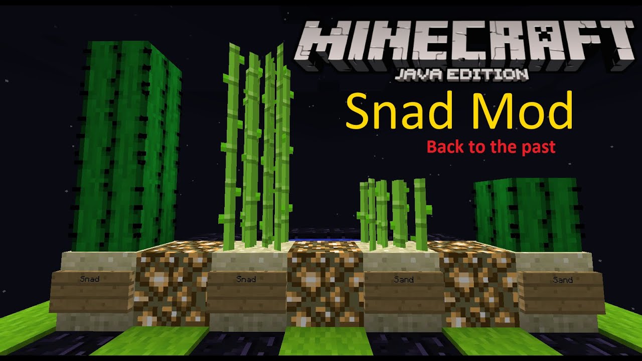 Minecraft Snad Mod - Back to the past - YouTube
