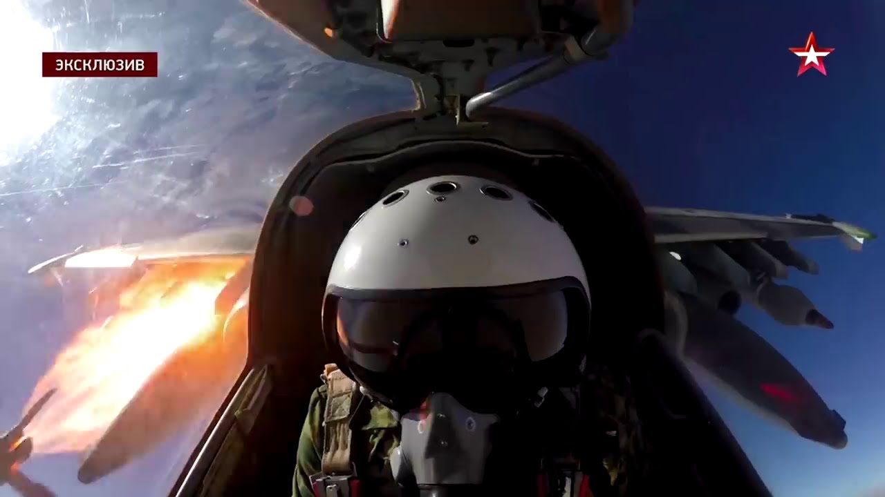 Russian Su-25SM3 firing S-25 heavy rocket - YouTube