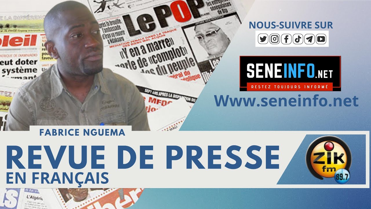 Revue De Presse Français De Zik Fm Du Mardi 05 Novembre 2023 Avec