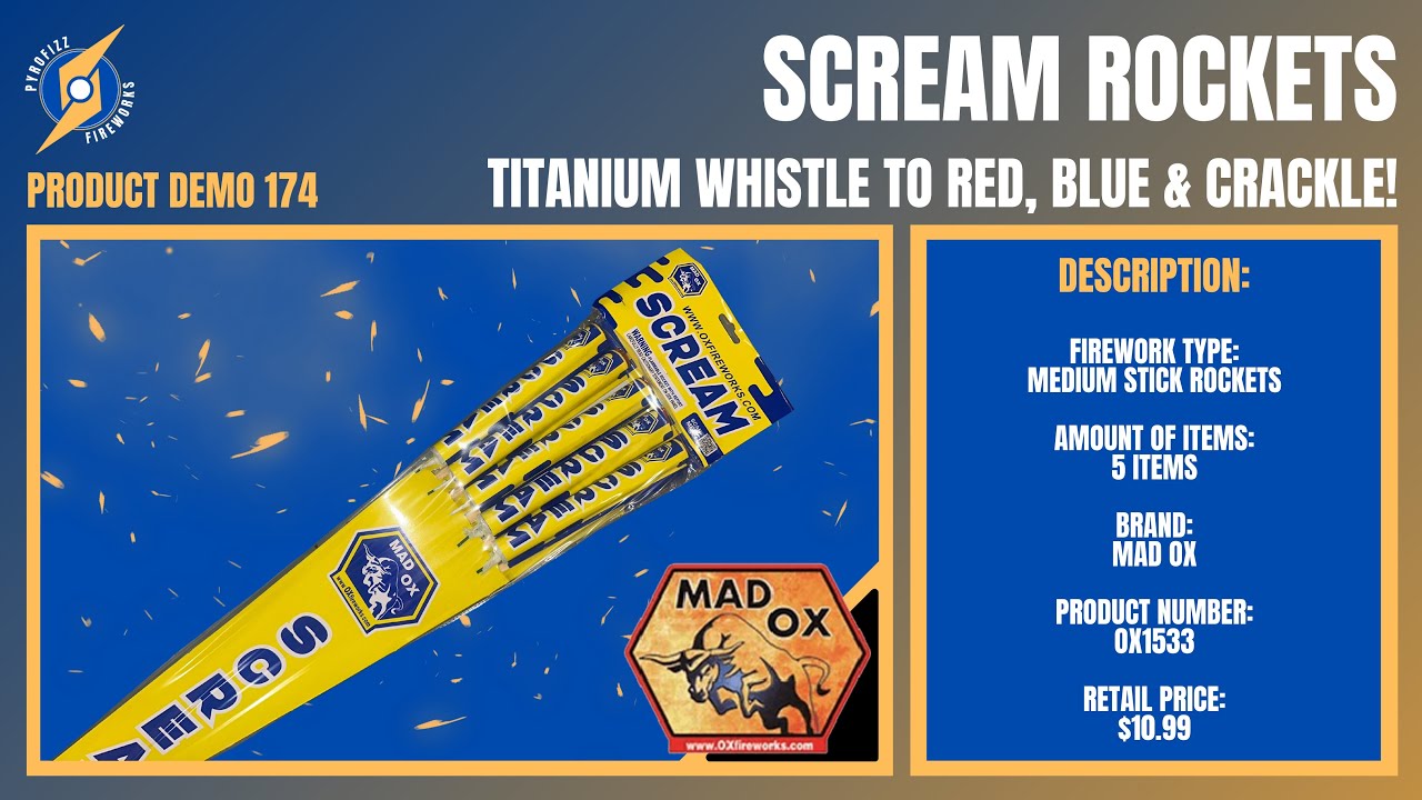 Scream Rockets by Mad Ox Fireworks - YouTube