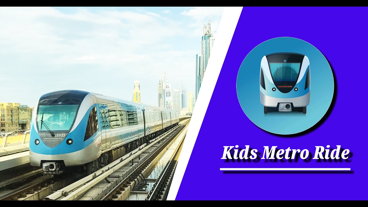 Kids Dubai Metro Ride - YouTube