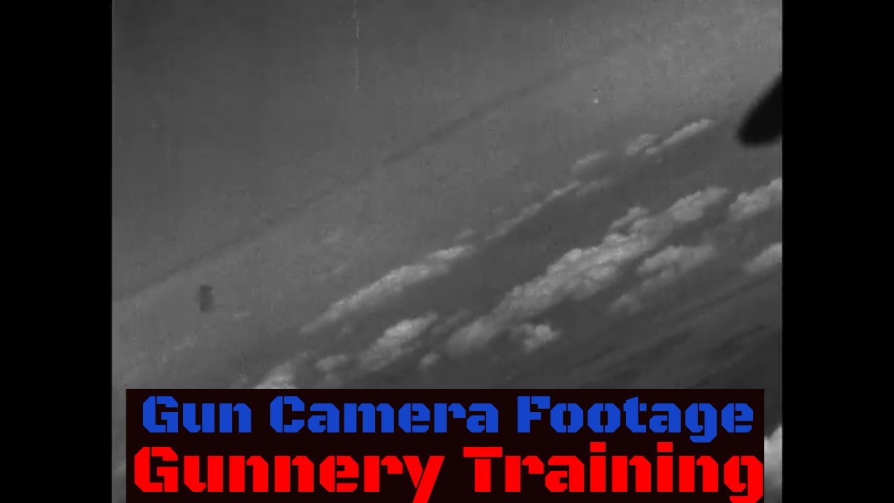 GUN CAMERA FOOTAGE 1952 USAF GUNNERY TRAINING AIR TO GROUND & AIR TO ...
