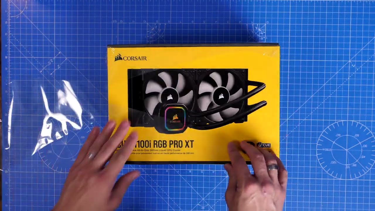 Corsair H100i RGB Pro XT ASMR unboxing and installation - YouTube