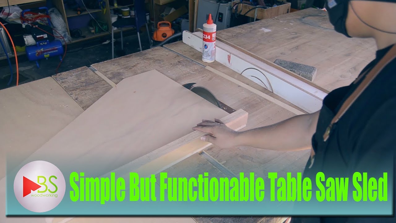 DIY TABLE SAW SLED VERY EASY !!! - YouTube