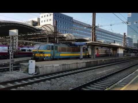 SNCB/NMBS Class 21 (HLE 21) Departing from Brussels Midi Station on 28 ...