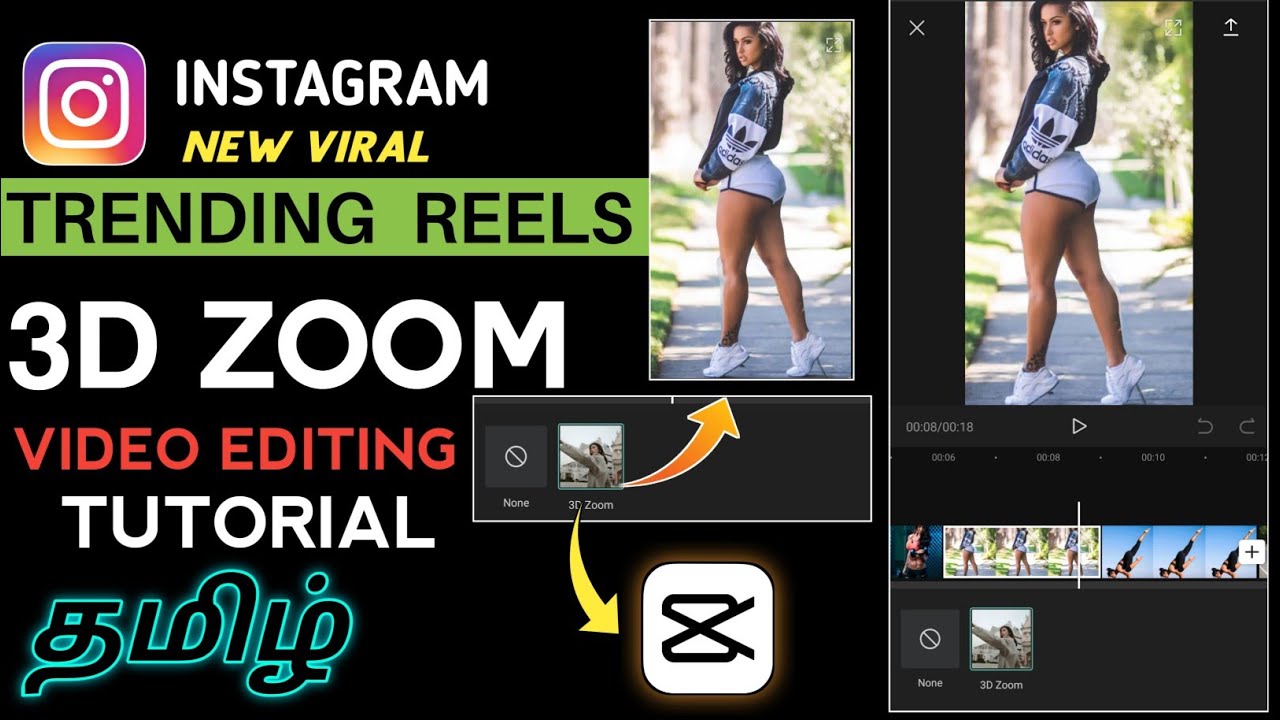 Instagram Viral Reels Editing | 3D Zoom Effect Capcut Tutorial| How To ...