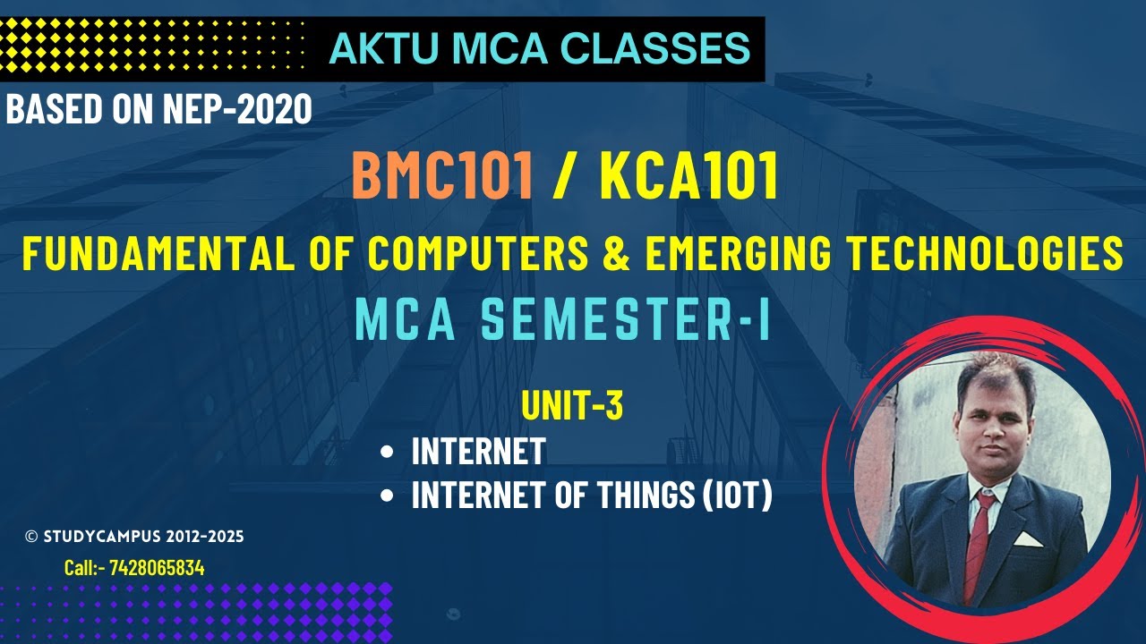 BMC 101 / KCA 101 fundamental of computers & emerging technologies | Unit-3 - YouTube