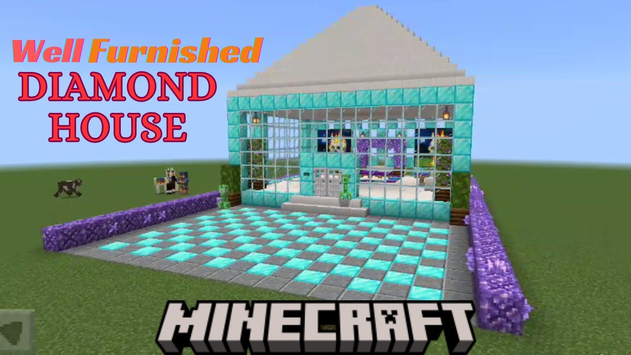 My Well-Furnished Diamond House | Minecraft Tutorial Gameplay | Yippi ...