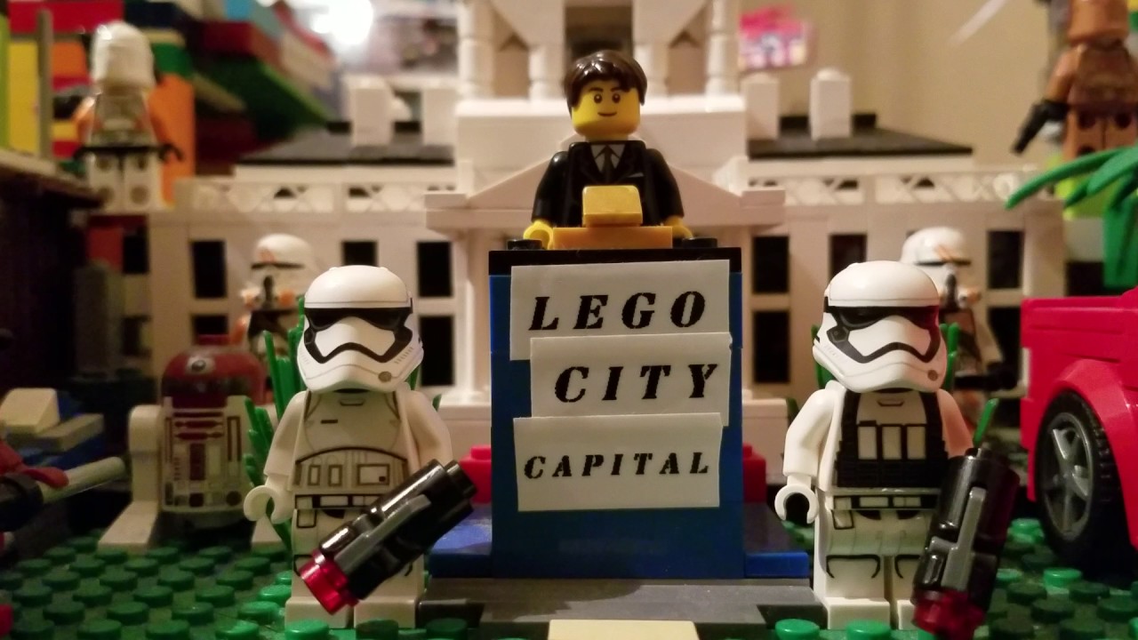 Lego city president speech over election - YouTube