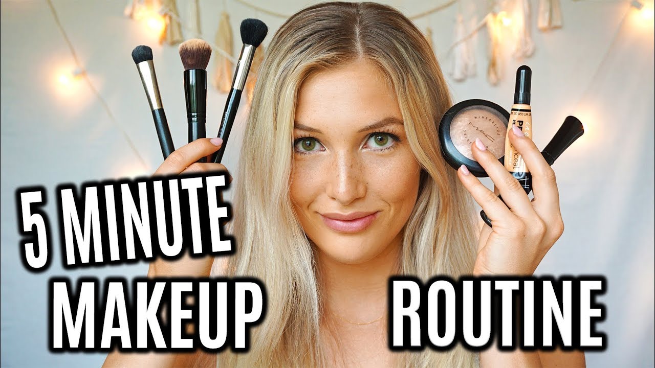 5 MINUTE MAKEUP ROUTINE! - YouTube