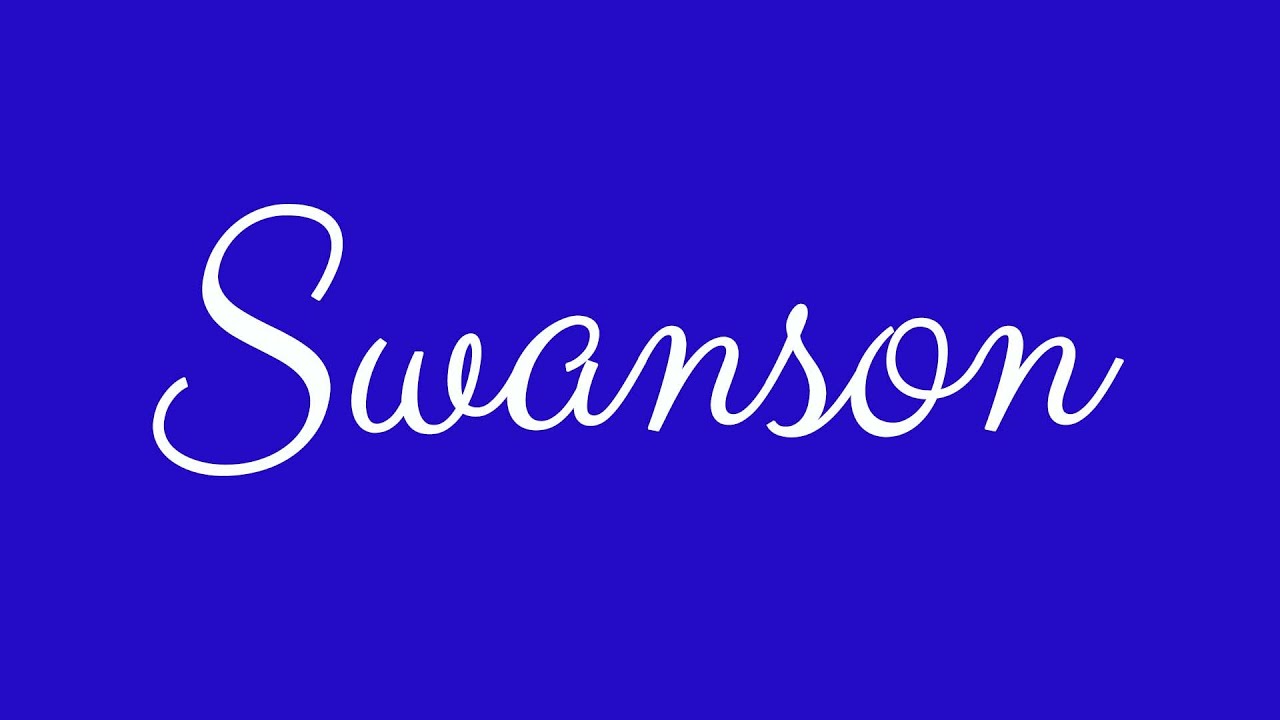 Swanson English Cursive Handwriting Tutorial - YouTube