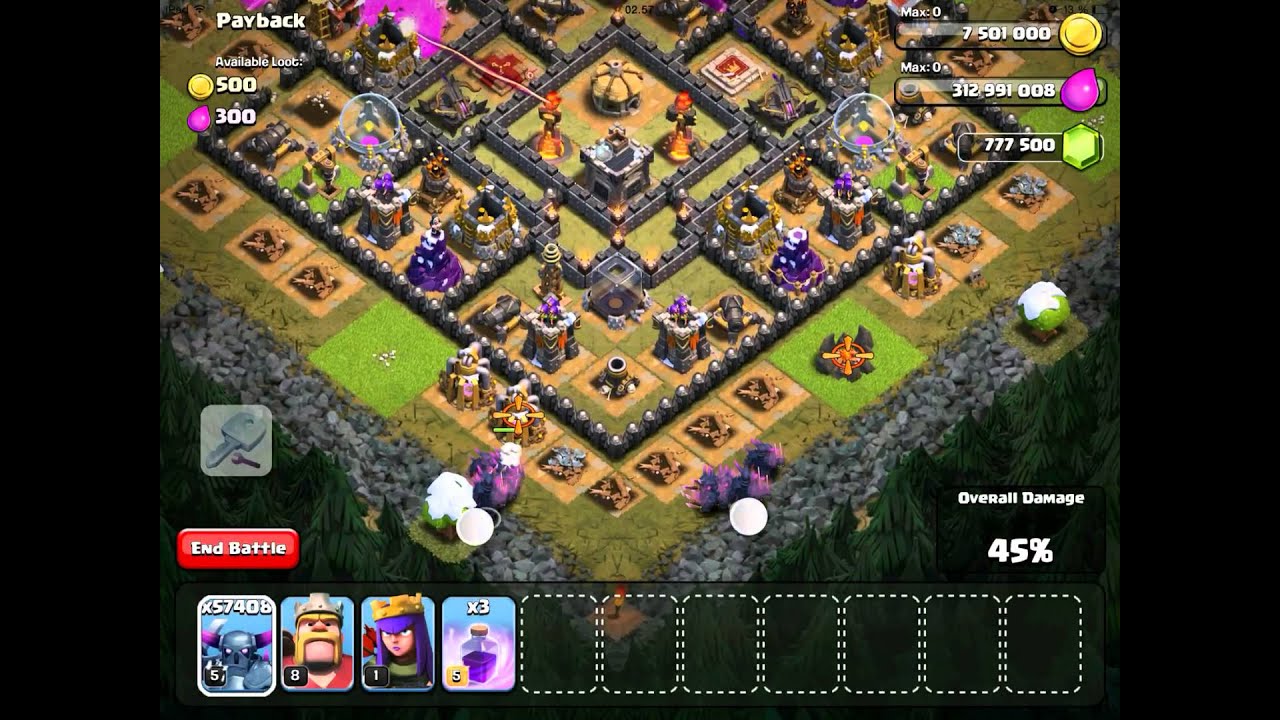 Clash of clans pekka max lvl 500 pekka - YouTube