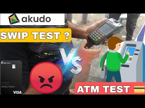 AKUDO SWIP TEST MACHINE || AKUDO ATM CARD TEST 💳 ||2X POWER🥳 - YouTube
