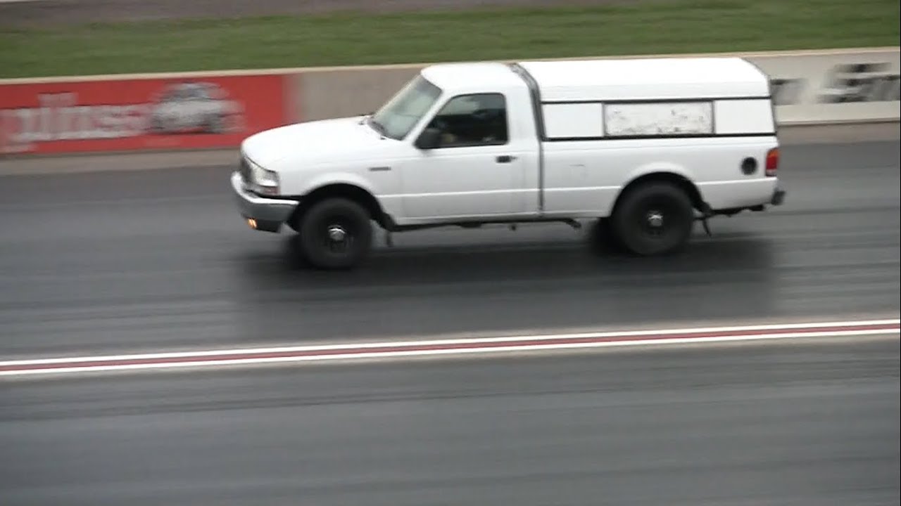 Sleeper Stick Shift Ranger Destroys at the track - Drag Racing - YouTube