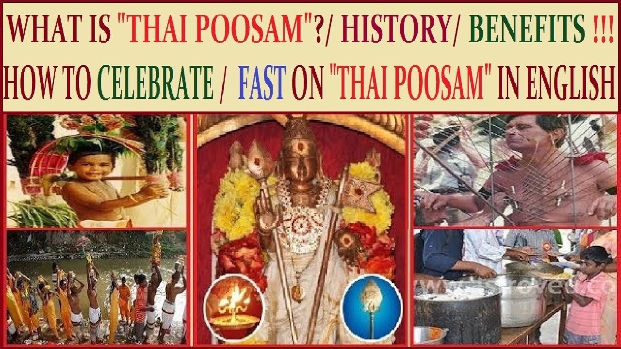 What is "Thai Poosam"?/ History/ How to celebrate "Thai Poosam ...