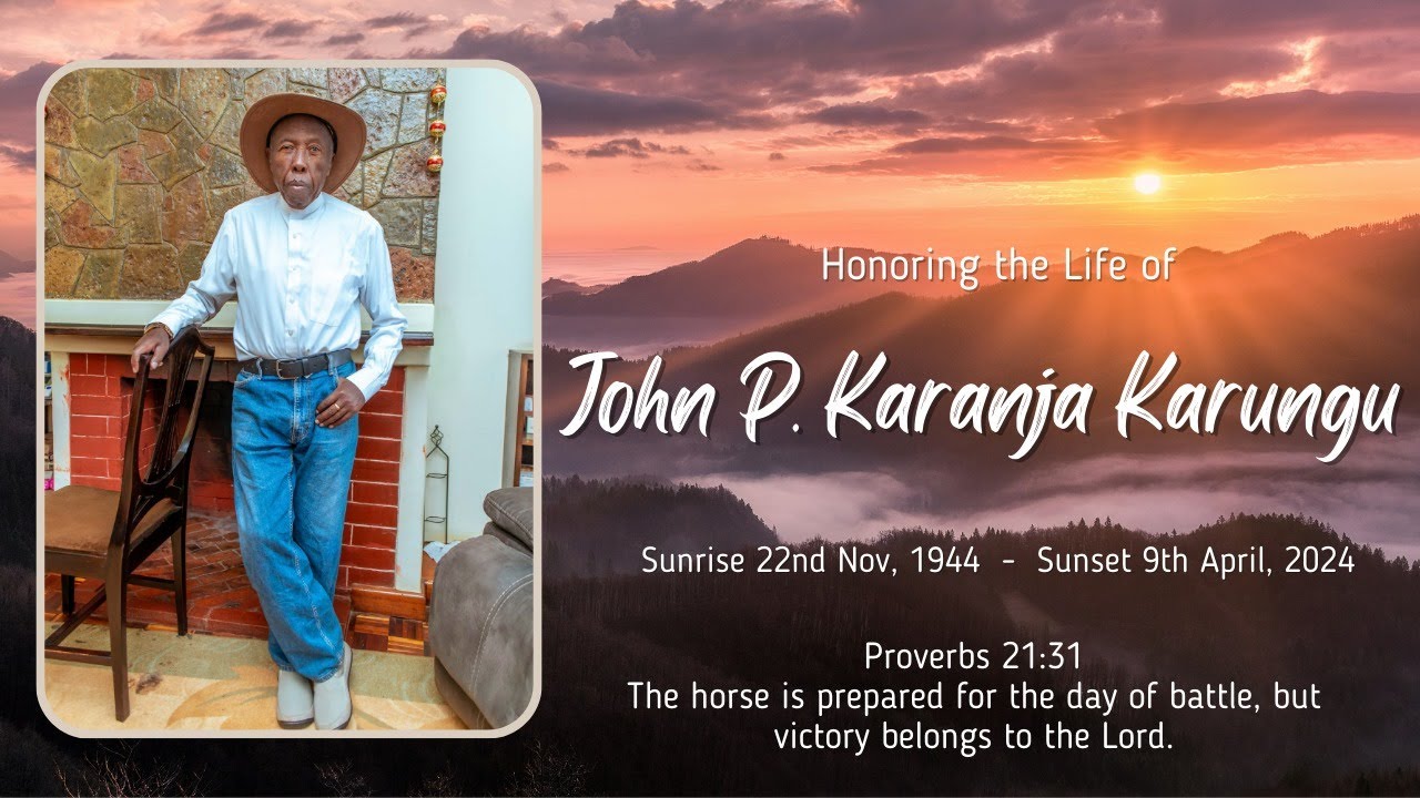 JOHN KARANJA KARUNGU REQUIM MASS @Our Lady of Rosary Catholic Church Ridgeways | 12th APRIL 2024 ...