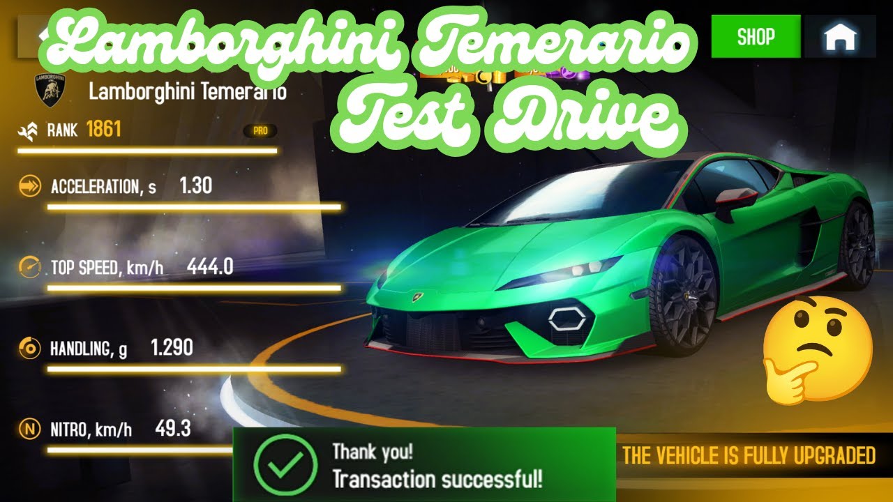 Lamborghini Temerario – Full Test Drive & Honest Review Asphalt 8 - YouTube