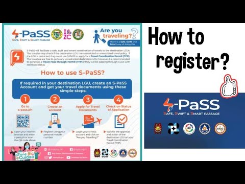 How to Register Safe Swift & Smart Passage ( S-PASS ) OR Pass Code ...