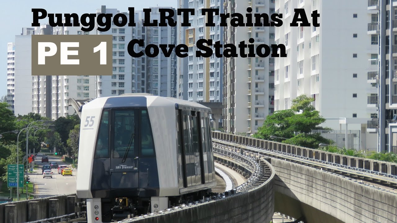Punggol LRT Trains At Cove Station - YouTube